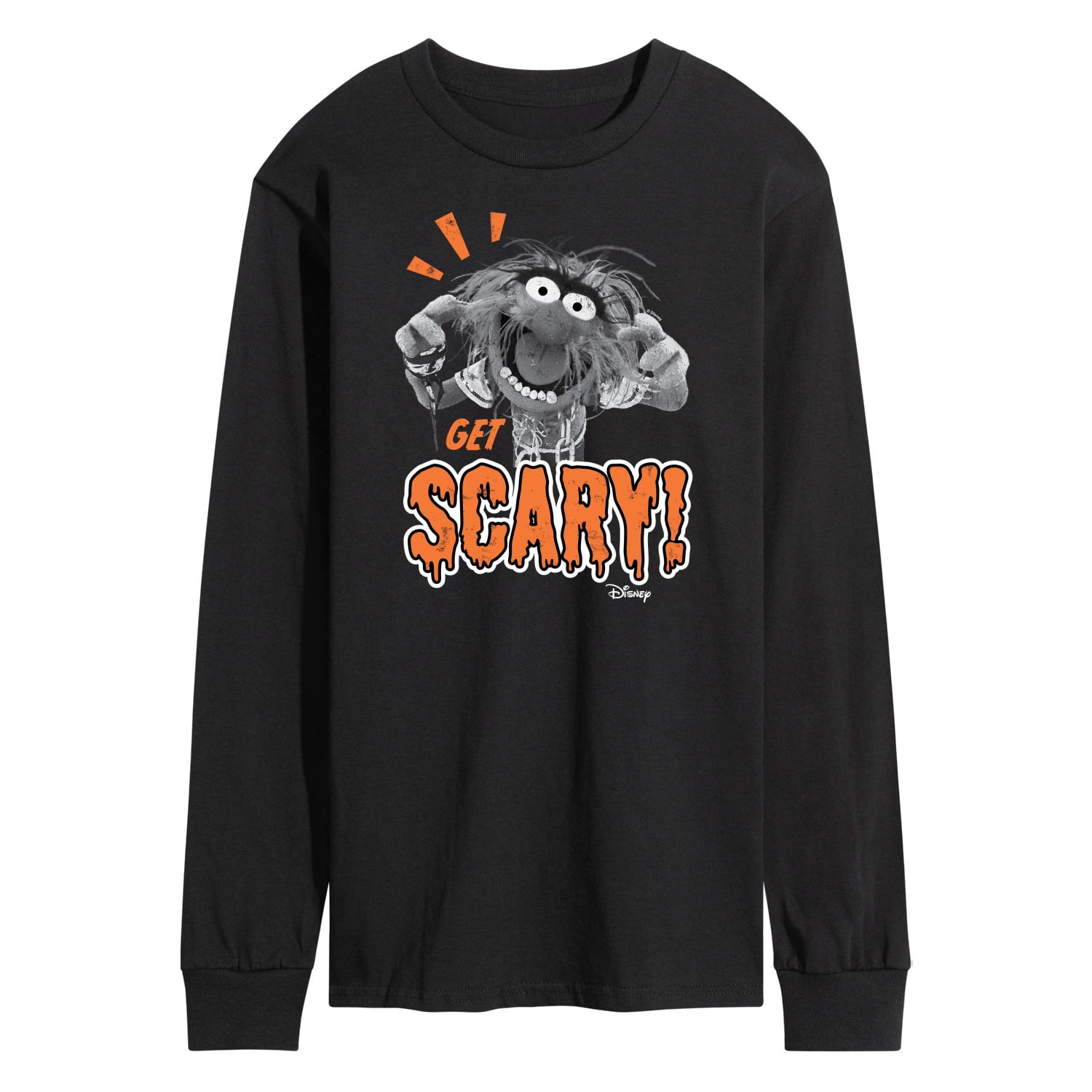 The Muppets - Animal Get Scary - Adult Long Sleeve Tee - Walmart.com