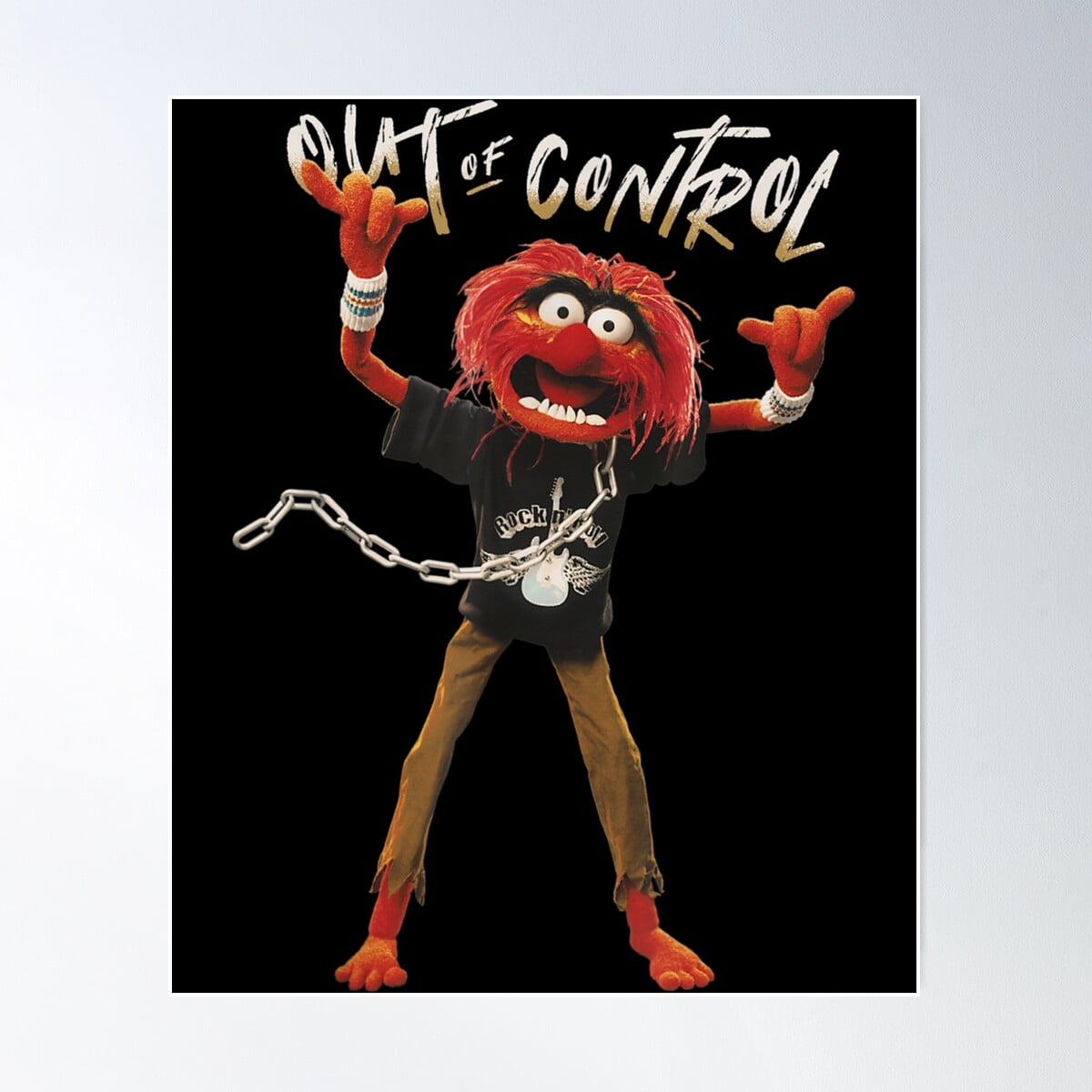 The Muppets Animal Out Of Control Poster Wall Art, Modern Wall Decor ...
