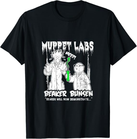 The Muppets Beaker Bunsen Vintage Muppet Labs T-Shirt Shirt, Size Xl ...