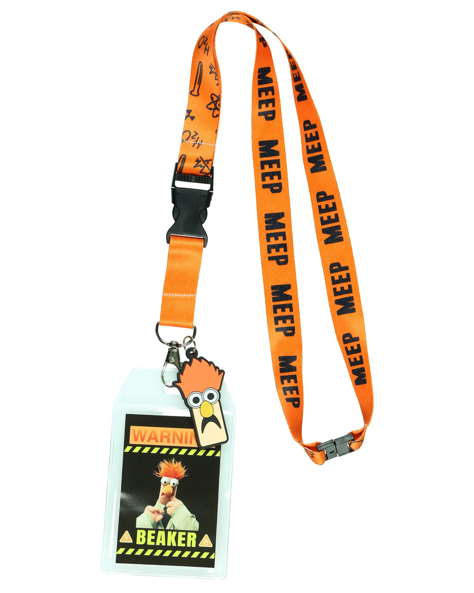 The Muppets Beaker High Clearance Lanyard with Clear ID Badge Holder ...