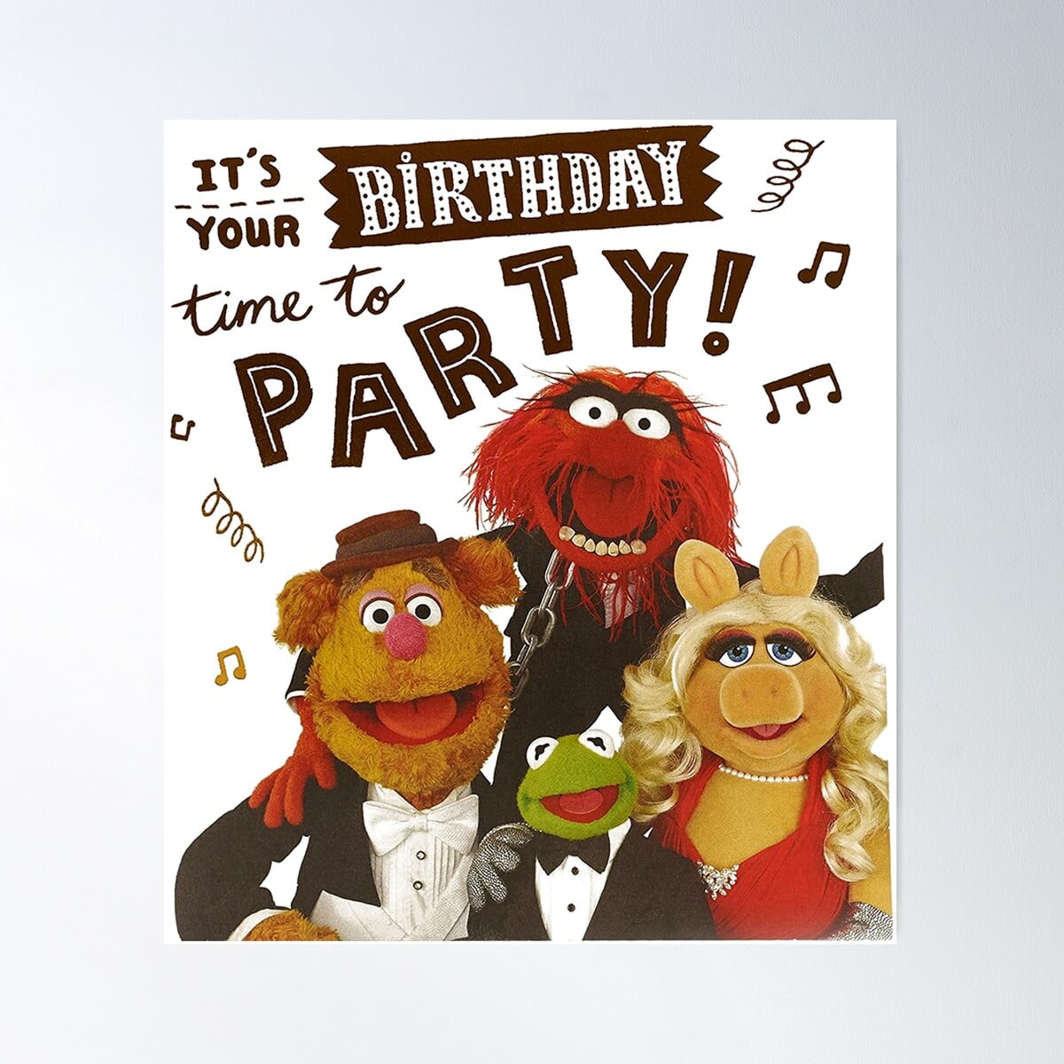 The Muppets Birthday Poster Wall Art, Modern Wall Decor For Living Room ...