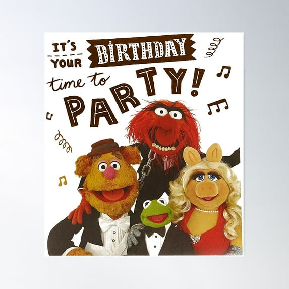 The Muppets Birthday Poster Wall Art, Modern Wall Decor For Living Room ...
