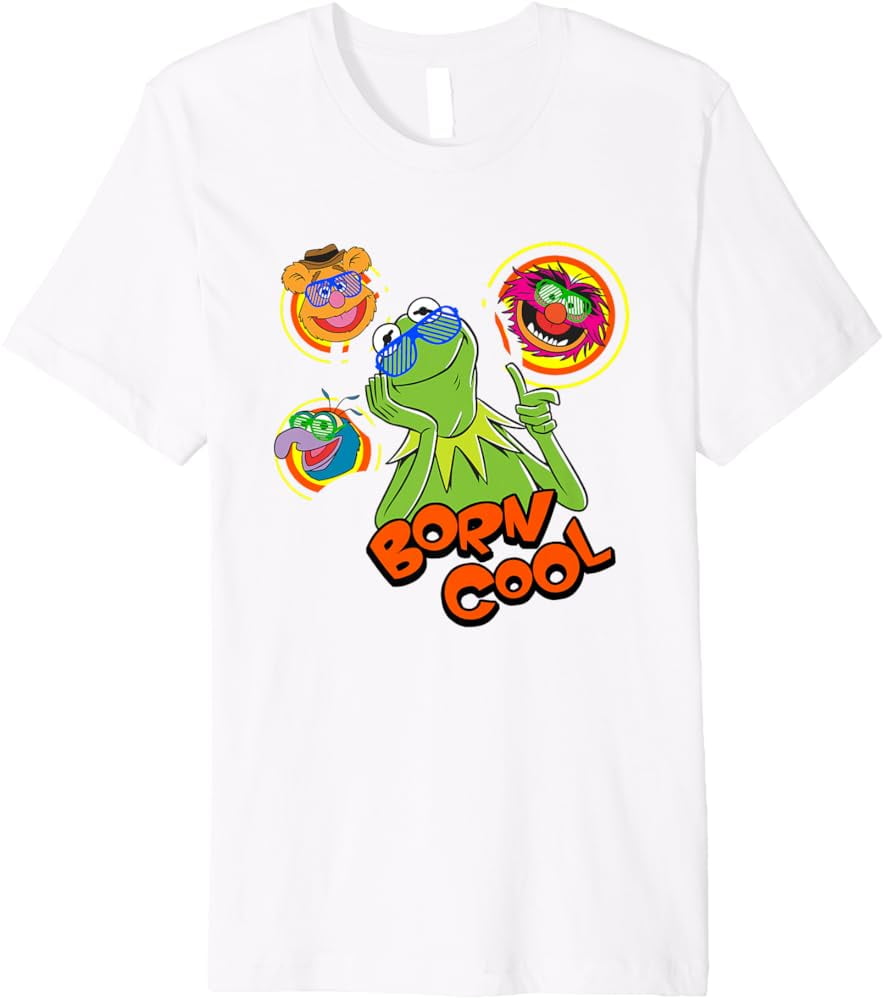 The Muppets Born Cool Group Shot Big Chest Poster Shirt, Size S, Tee ...