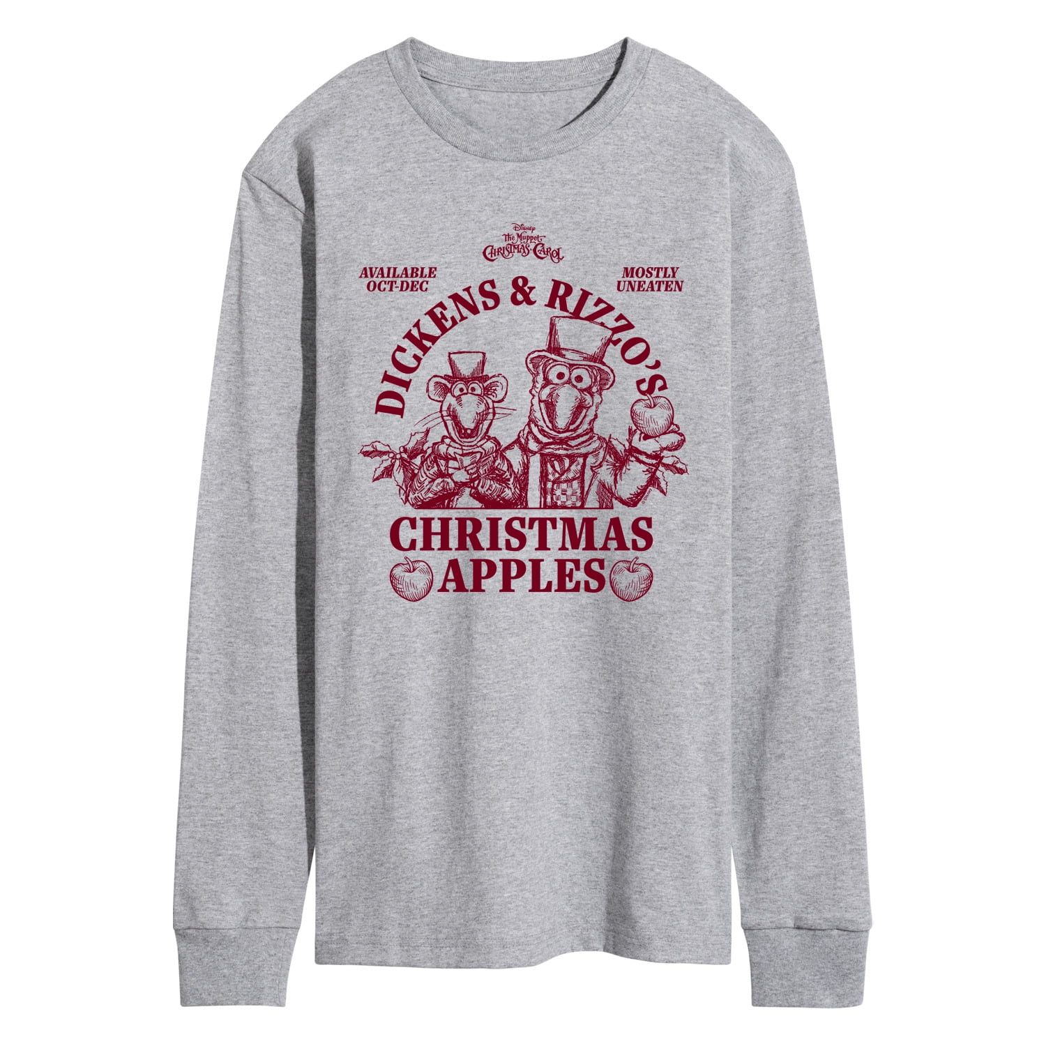 The Muppets - Dickens Rizzo Apples - Men's Long Sleeve Graphic T-Shirt ...