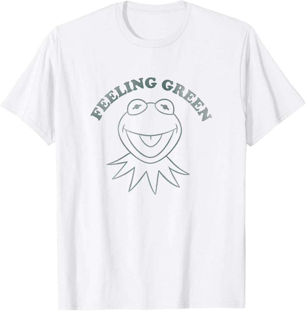 The Muppets Feeling Green Kermit Face Outline Vintage Shirt, Size 3Xl ...
