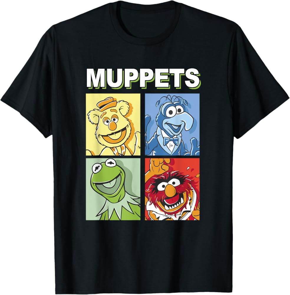 The Muppets Fozzie Gonzo Kermit The Frog Animal Logo Shirt, Size Xl ...