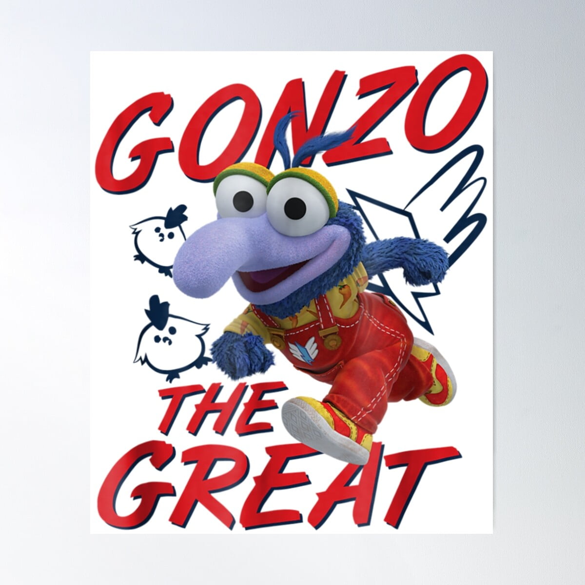 The Muppets Gonzo The Great Poster Wall Art, Modern Wall Decor For Living Room Bedroom, 16x24 ...