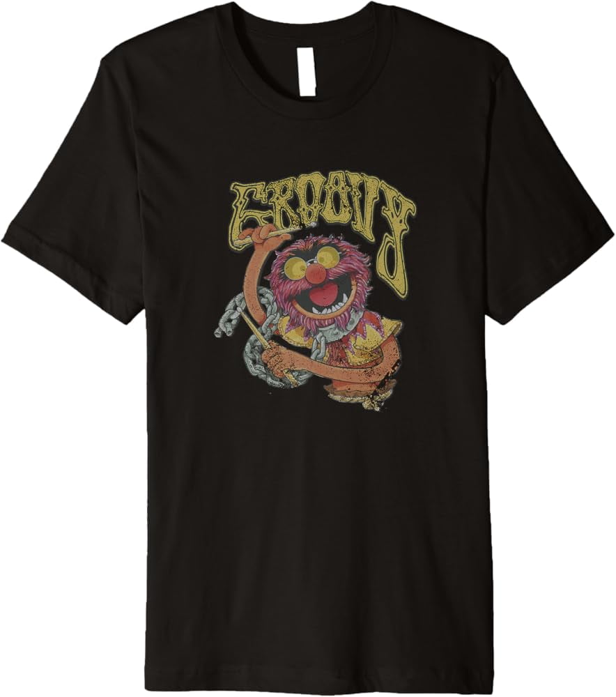 The Muppets Groovy Animal 60S Style Distressed Premium Shirt, Size 4Xl ...