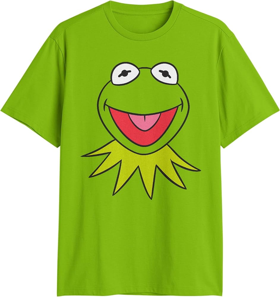 The Muppets Kermit The Frog Big Face Adult T-Shirt Shirt, Size Xl, Tee ...