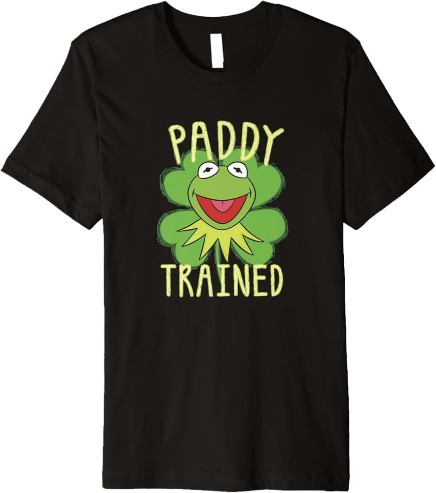 The Muppets Kermit The Frog Paddy Trained Clover Premium Shirt, Size L ...