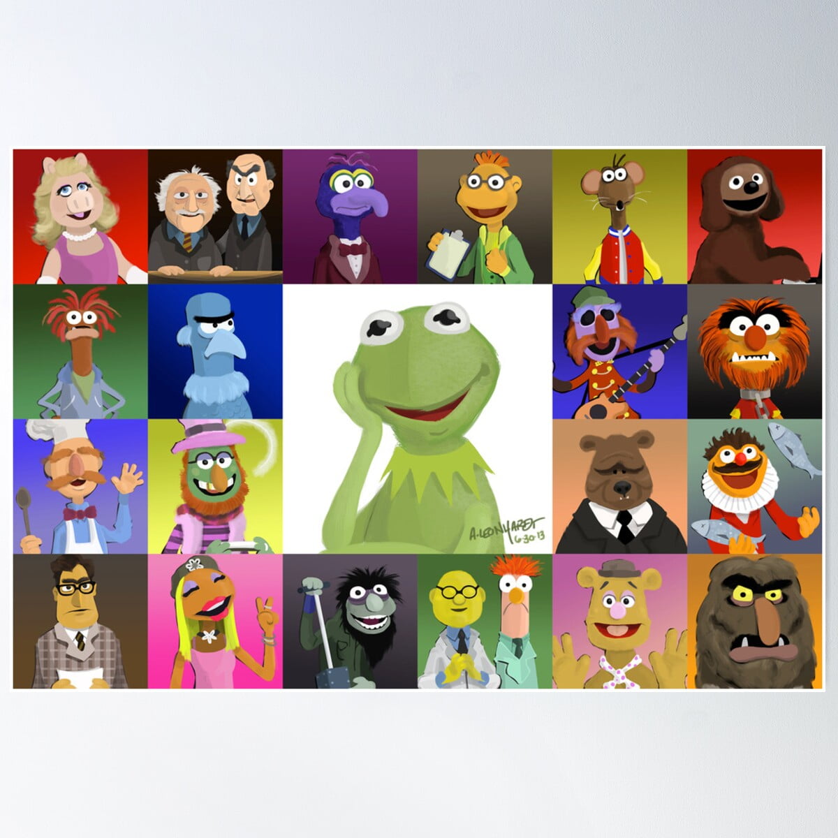 The Muppets Poster Wall Art, Modern Wall Decor For Living Room Bedroom ...