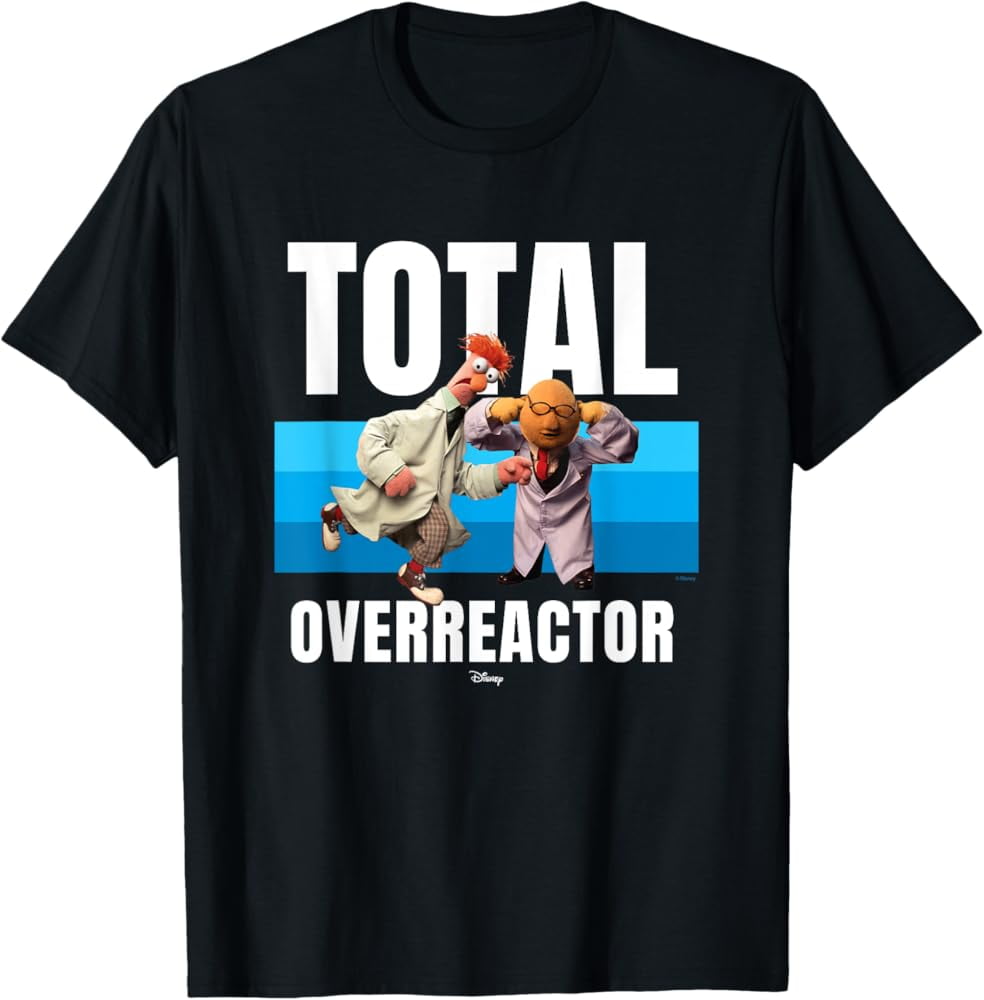 The Muppets - Total Overreactor T-Shirt Shirt, Size L, Tee Charcoal New ...