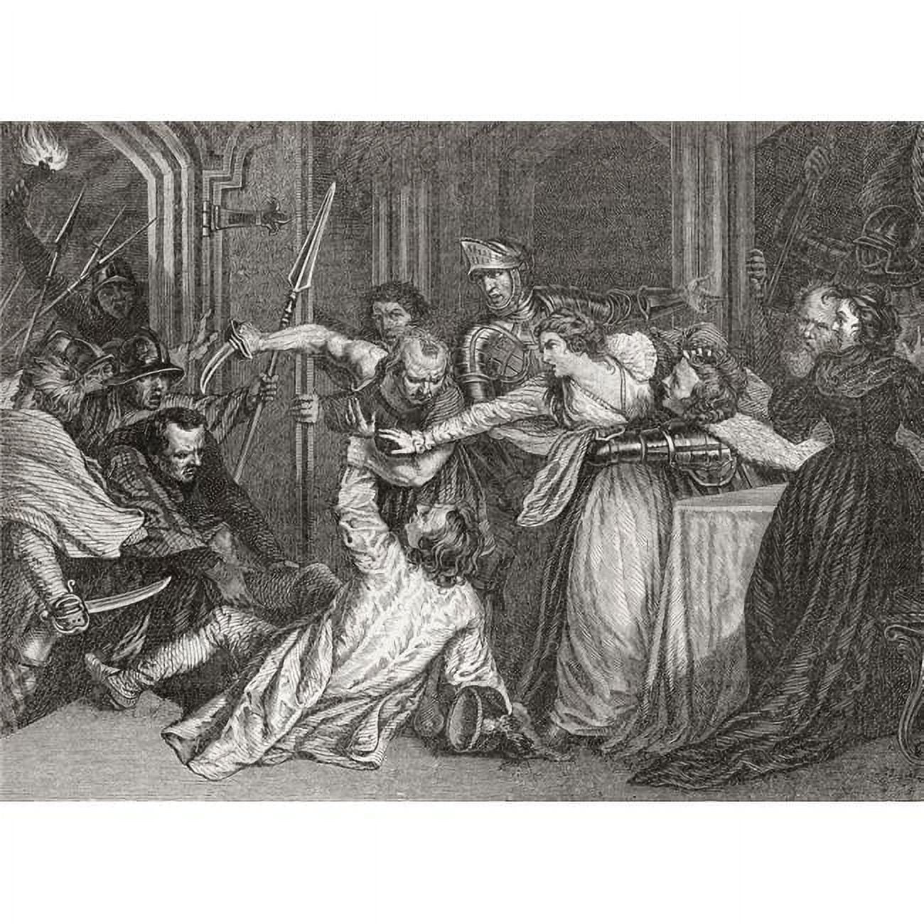 The Murder Of Rizzio By John Opie. Davide Rizzio Aka Davide Riccio Or ...