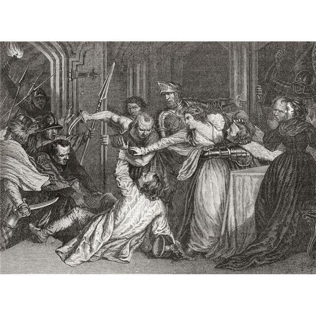 The Murder Of Rizzio By John Opie. Davide Rizzio Aka Davide Riccio Or ...
