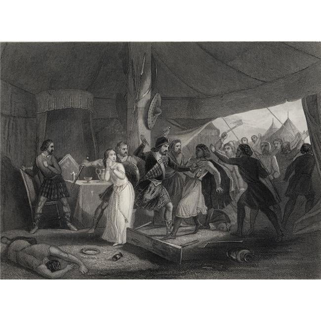 The Murder of Shane Oneill. Drawn by H.Warren Engraved by J.Rogers ...