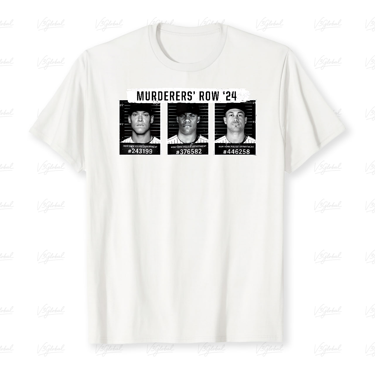 The Murderers' Row '24, A Black Vintage Baseball Legends Graphic Unisex ...