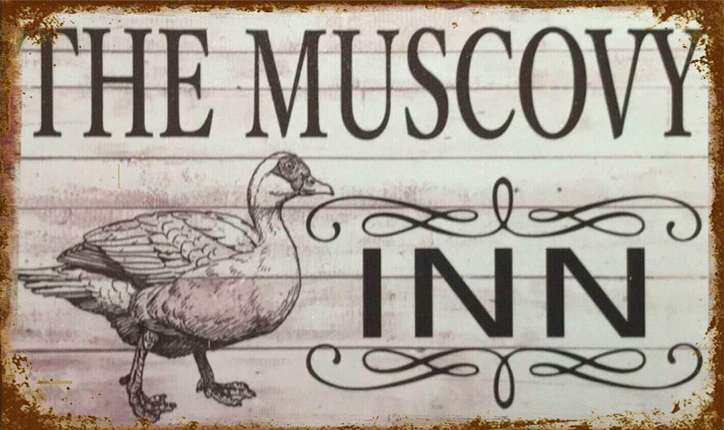 The Muscovy Ducks Duck Inn Retro Metal Tin Sign Vintage Aluminum Sign ...