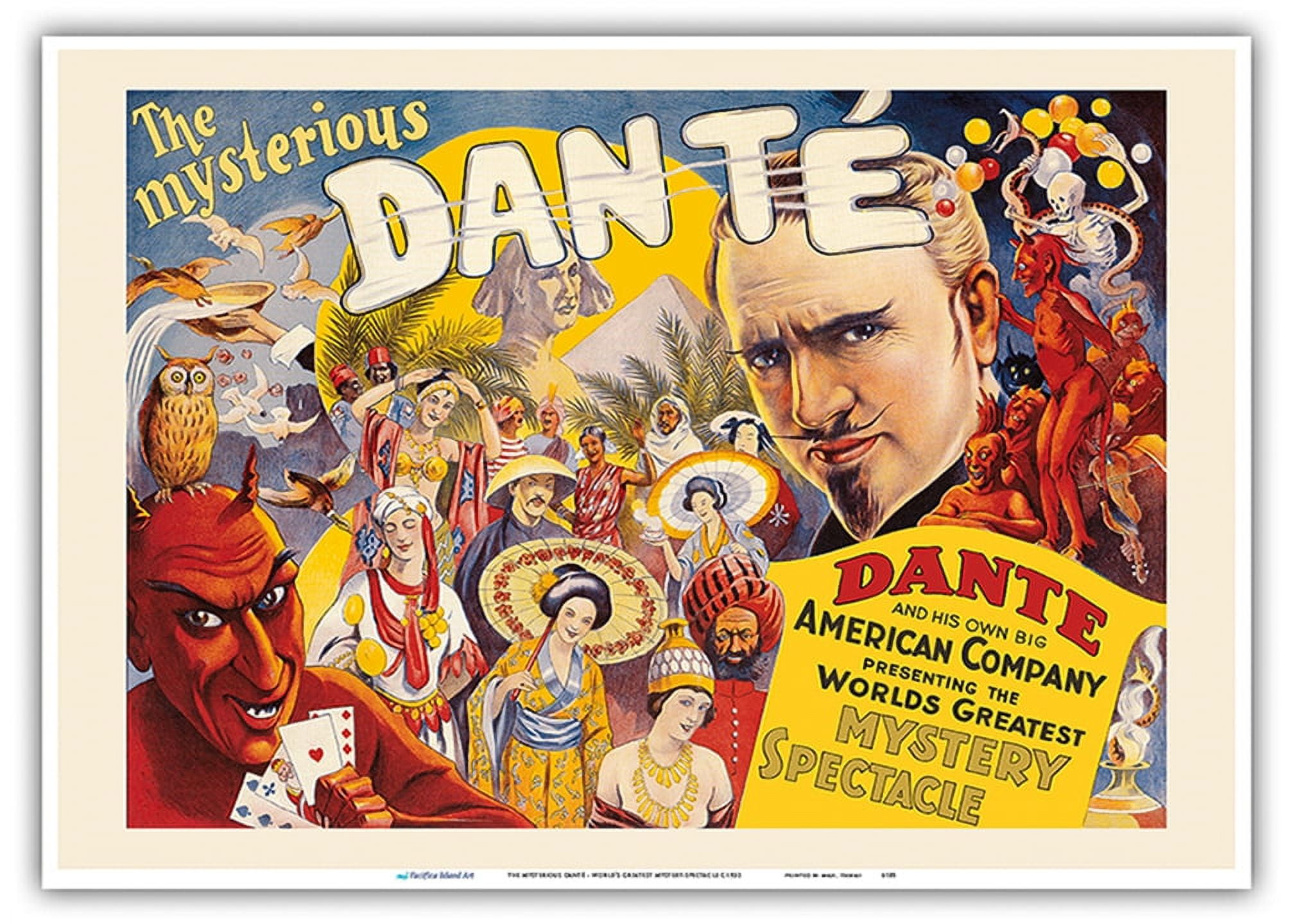 The Mysterious Danté - The World’s Greatest Mystery-Spectacle - Vintage ...