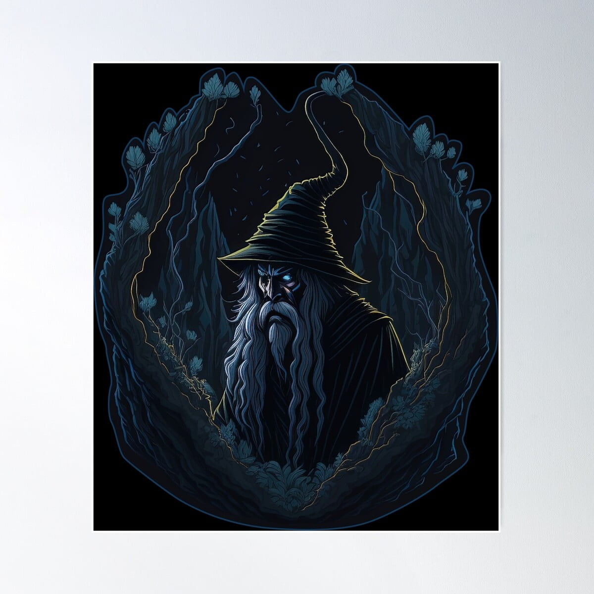 The Mystic Seer: The Elder Wizard Poster Wall Art, Modern Wall Decor ...