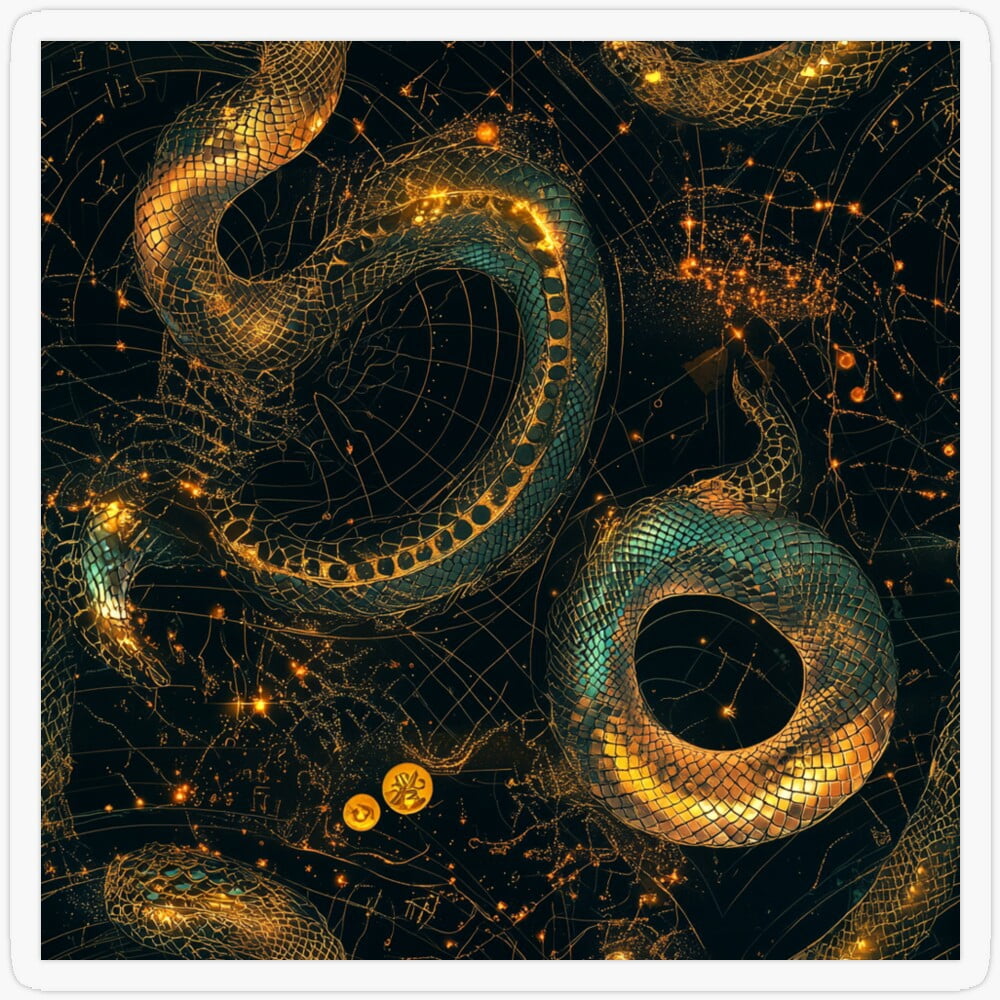 The Mystical Year Of The Snake Sticker Kir-3427 - Walmart.com