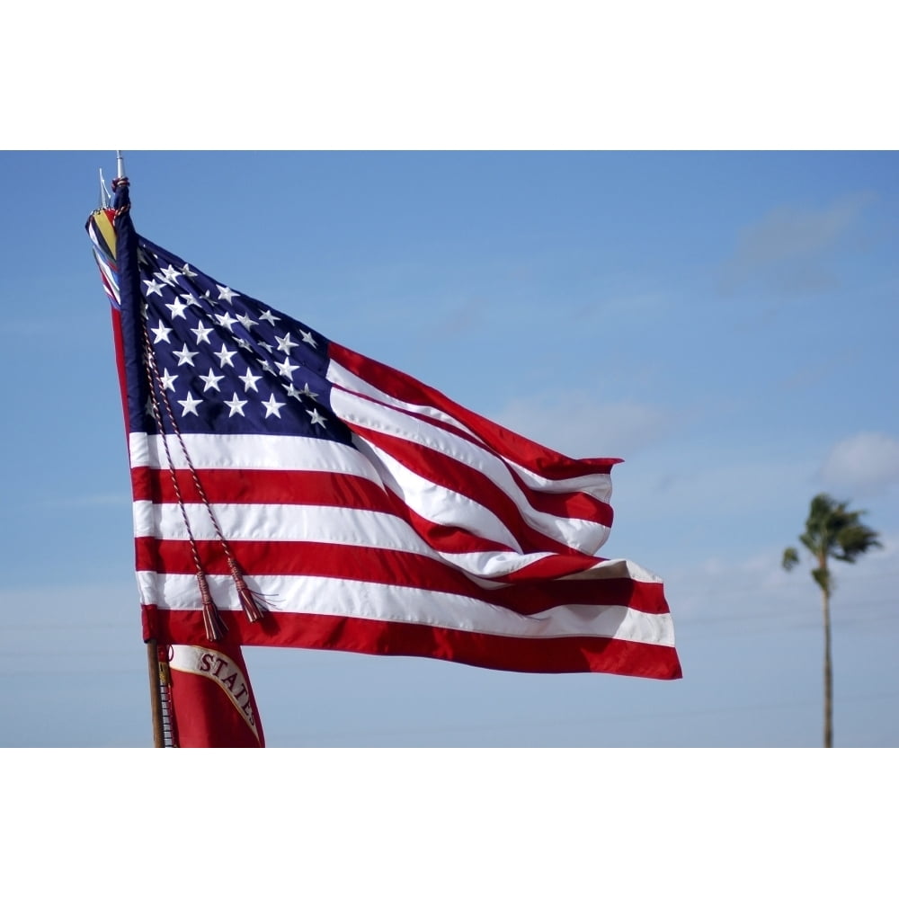 The National Colors and Official Colors of the Marine Corps Poster ...
