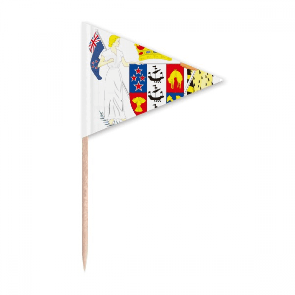The National Emblem of New Zealand Toothpick Triangle Cupcake Toppers ...