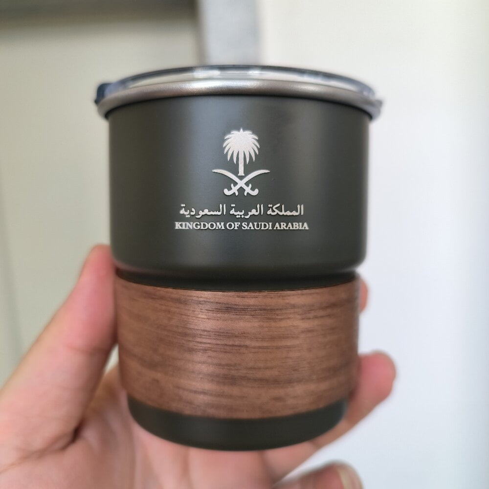 The National Emblem of Saudi Arabia Logo New Stainless Steel Cup Beer ...