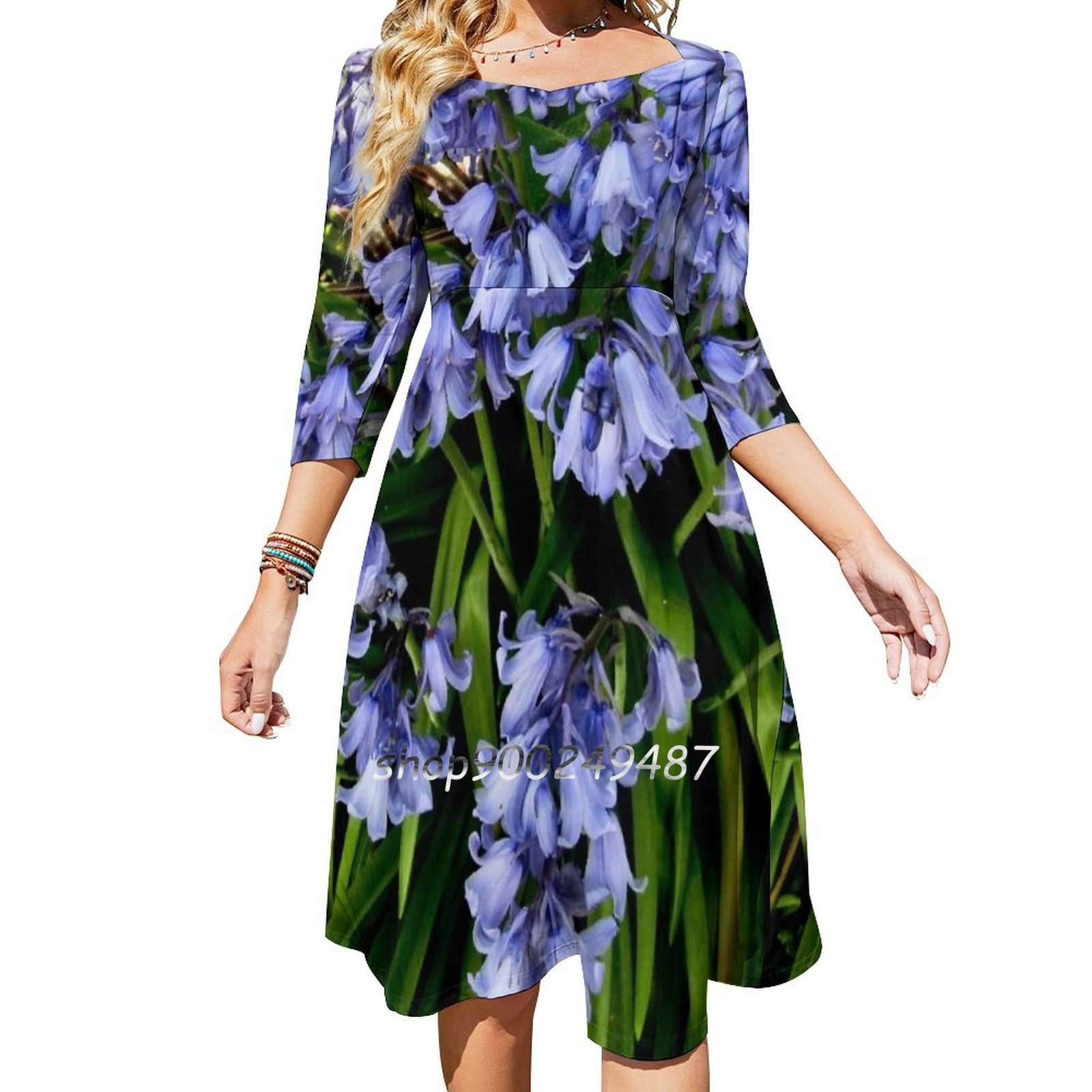 The Native Bluebell Sweetheart Knot Flared Dress Fashion Design Large ...