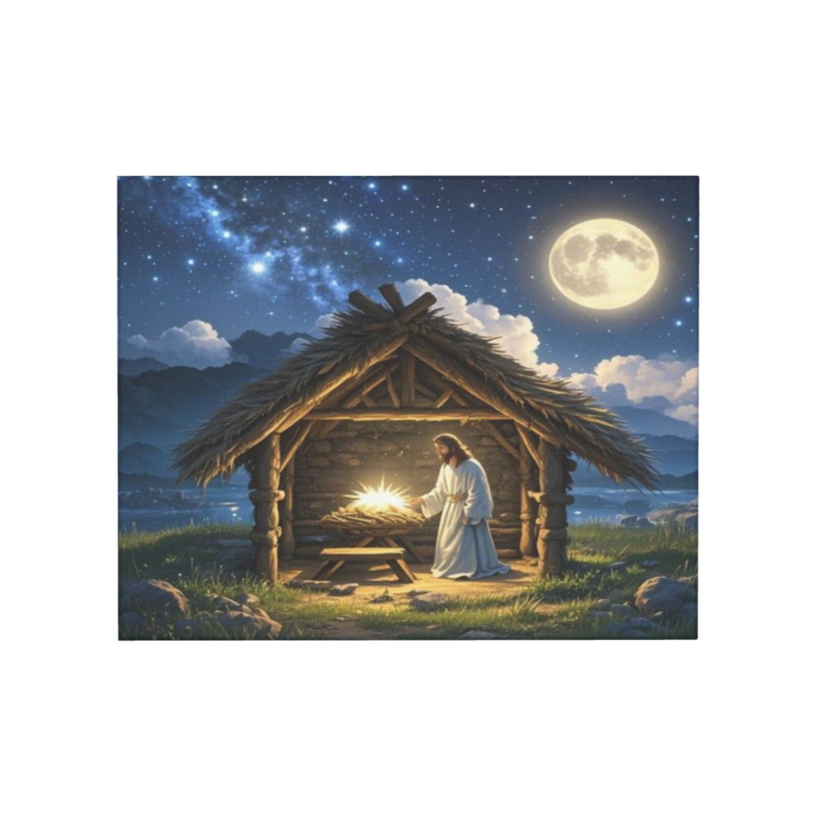 The Nativity Posters Paintings Jesus Wall Decor Christian Canvas Wall ...