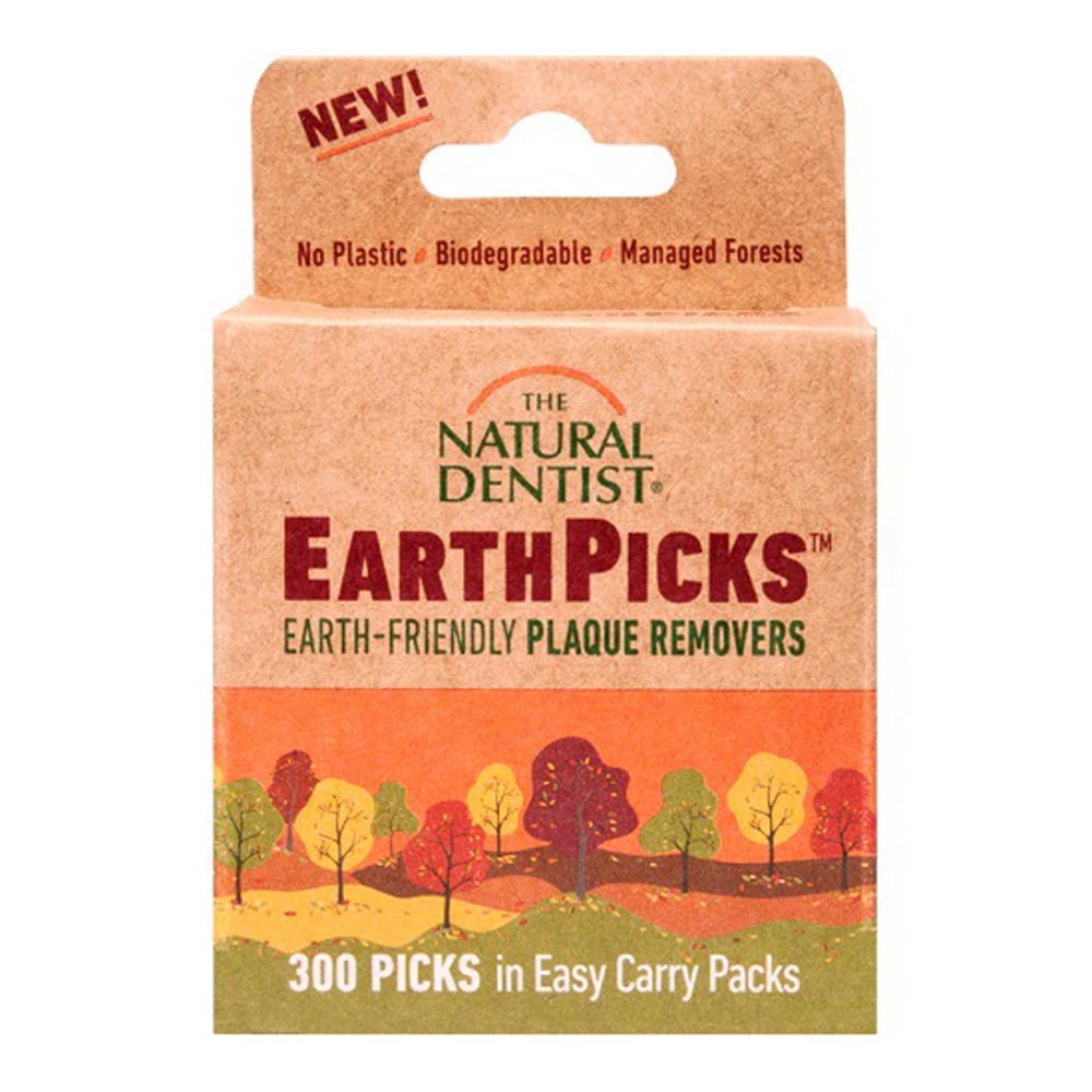 The Natural Dentist Earth Picks Plaque Removers, 300 Ea - Walmart.com