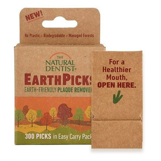The Natural Dentist Earth Picks Plaque Removers, 300 Ea - Walmart.com
