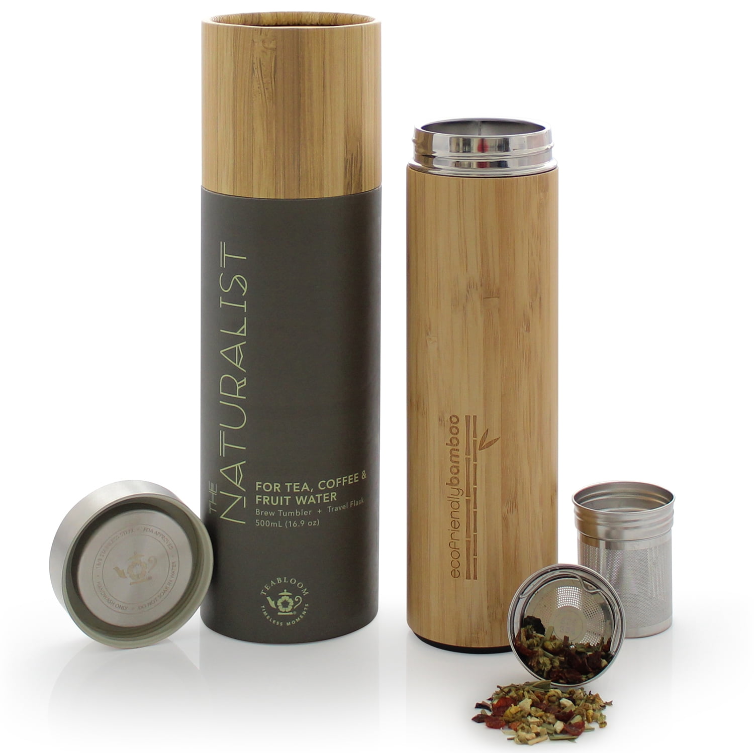 The Naturalist All-Purpose Beverage Bamboo Thermos - Walmart.com