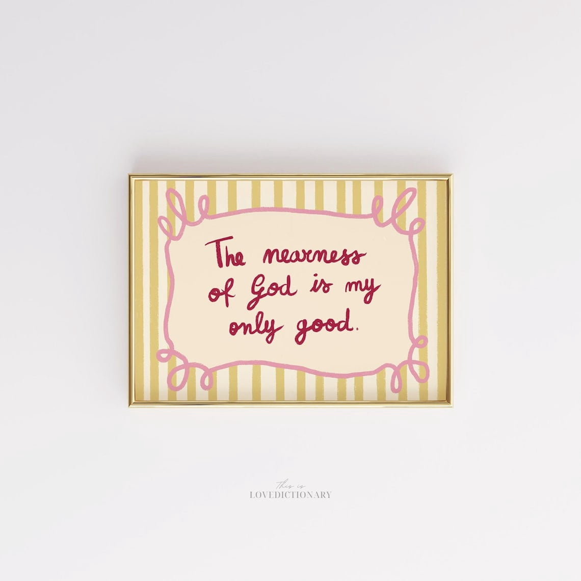 The Nearness of God Is My Only Good Christian Psalm Faith Quote ...