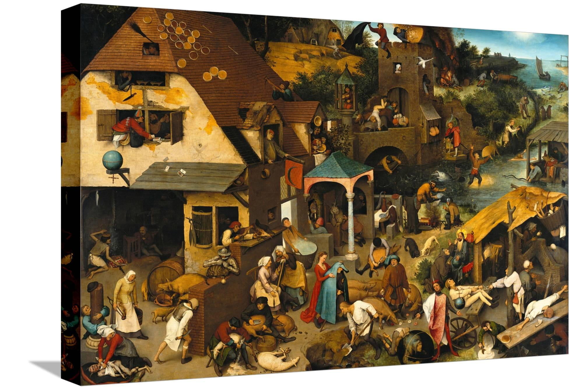 Art.com The Netherlandish Proverbs (The Blue Cloak or the Topsy Turvy ...