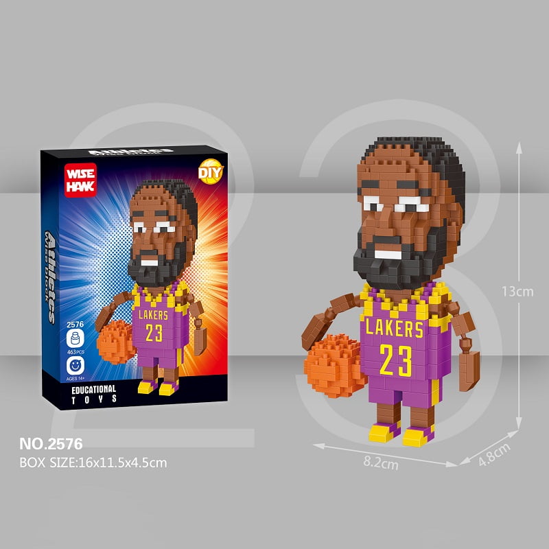 The New Basketball Idol 3D Model Building Block Basketball Player DIY ...