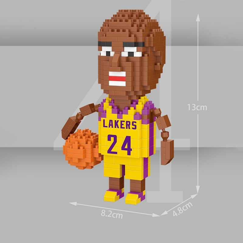 The New Basketball Idol 3D Model Building Block Basketball Player DIY ...