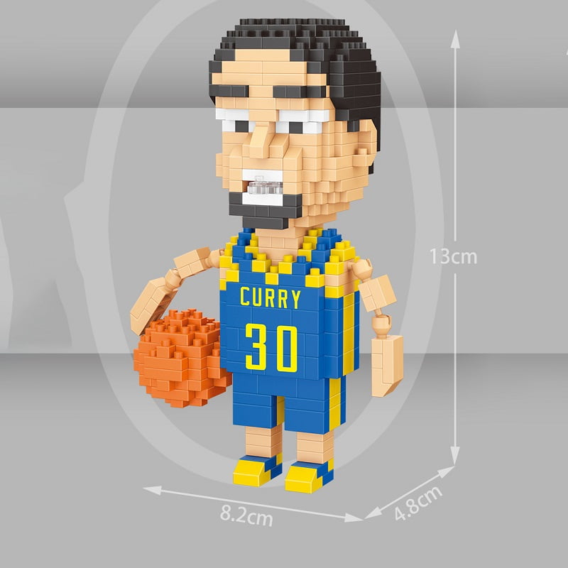 The New Basketball Idol 3D Model Building Block Basketball Player DIY ...