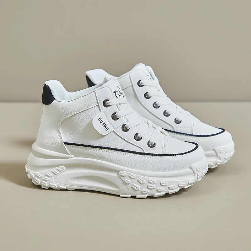 The New Retro Women Shoes Spring Platform Shoes Casual Sneakers ...