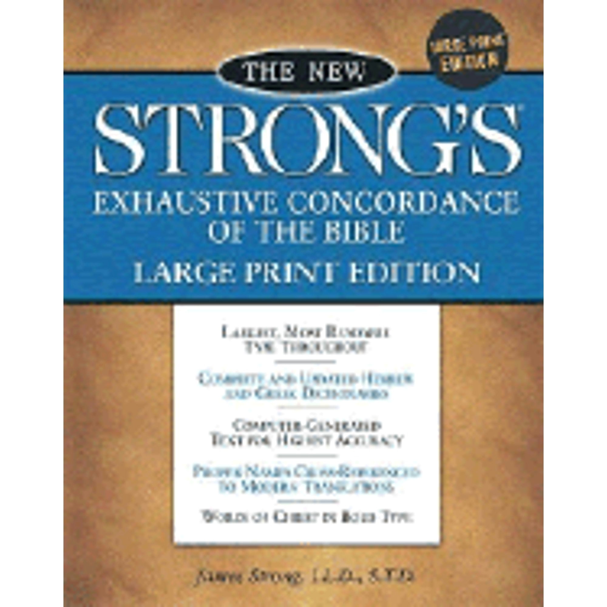 Pre-Owned The New Strong's Exhaustive Concordance of the Bible: Large Print Edition (Hardcover ...