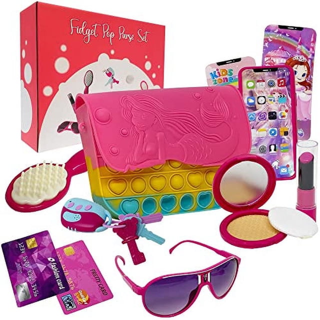 The New York Doll Collection 10 Pieces Fidget Pop It Purse Set for ...