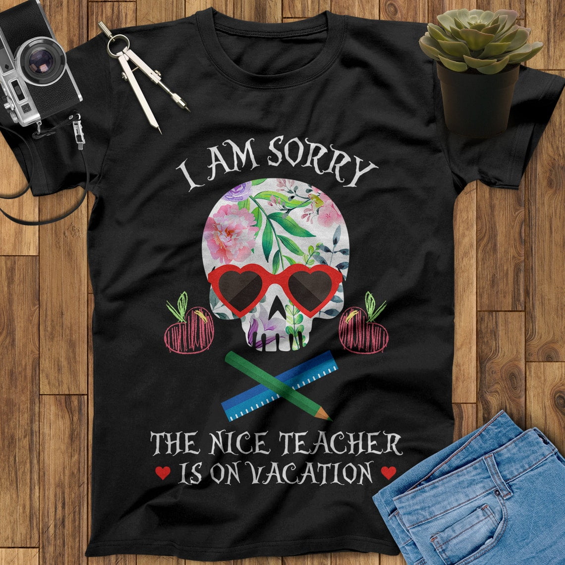 The Nice Teacher Is On Vacation Teacher Shirt, Teacher Appreciation ...