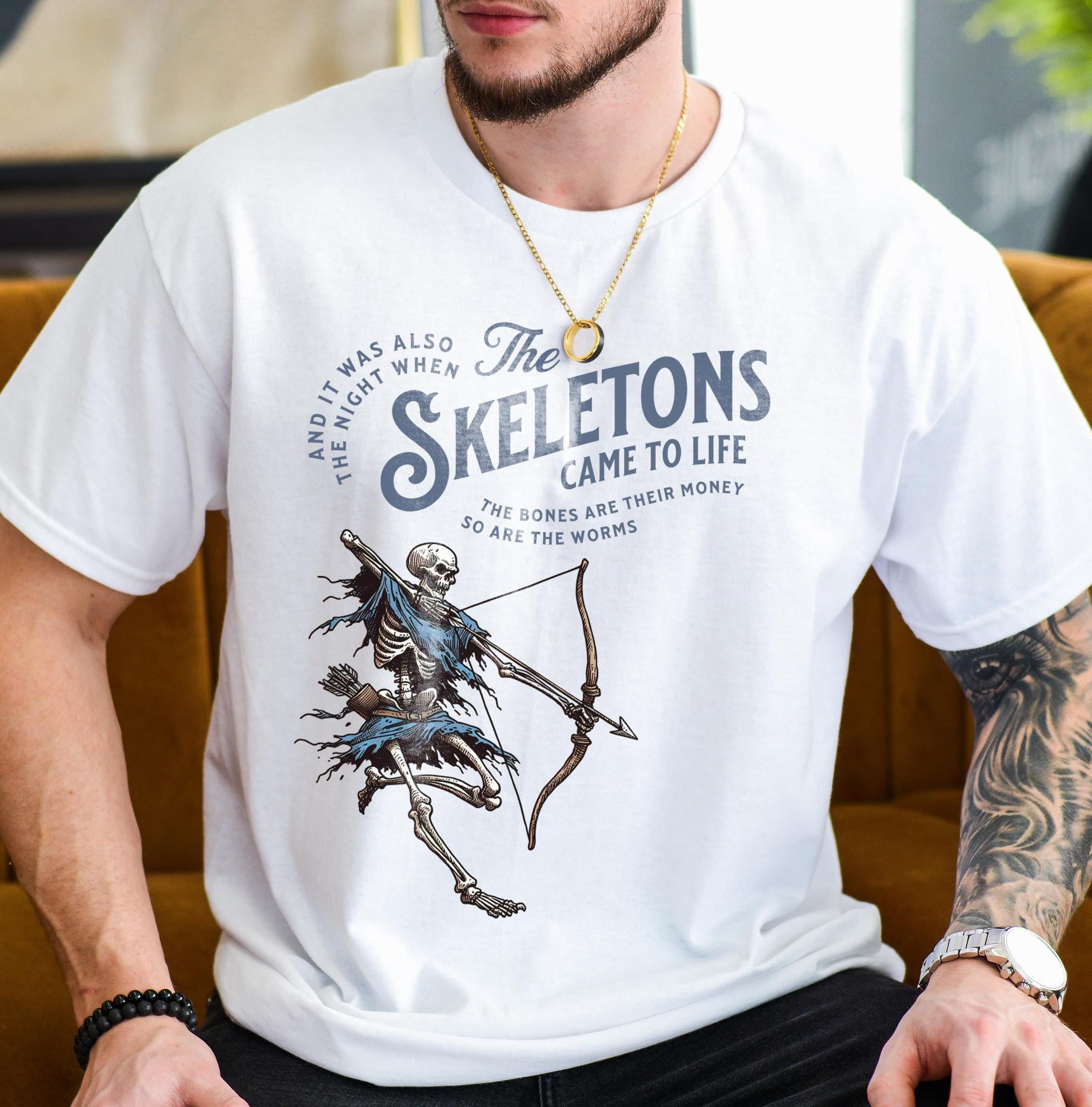 The Night that the Skeletons Came to Life Tee, Satire Funny Corn TV T ...