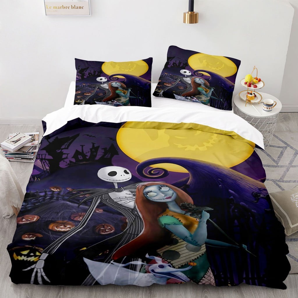 The Nightmare Before Christmas Bed Sheet Pillowcase Bedding Set Premium ...