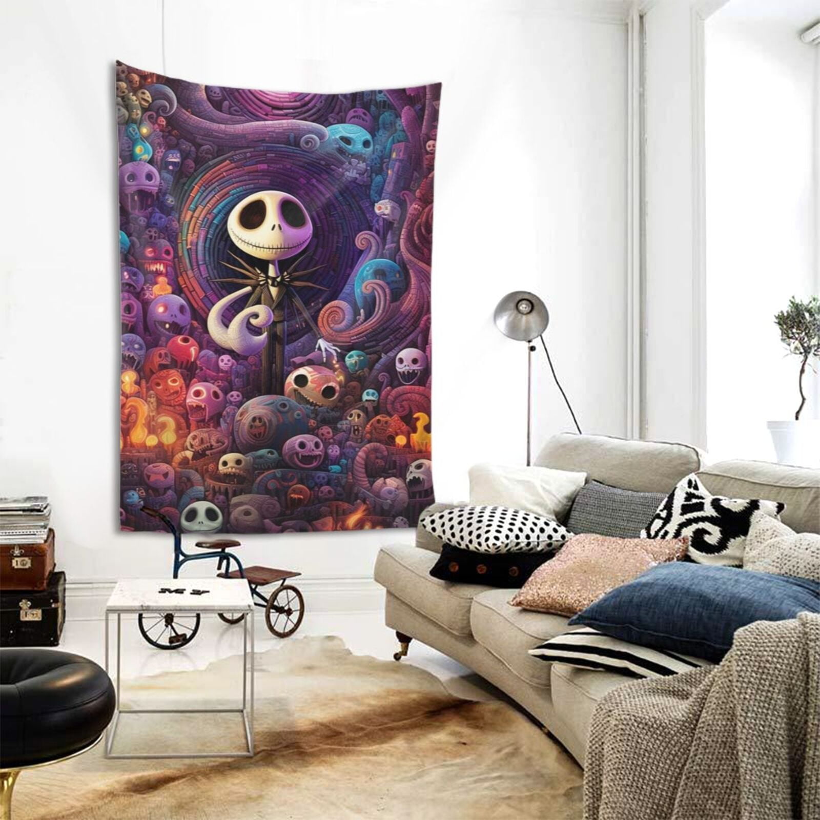 The Nightmare Before Christmas Bedroom Tapestry, King Size, Wall ...