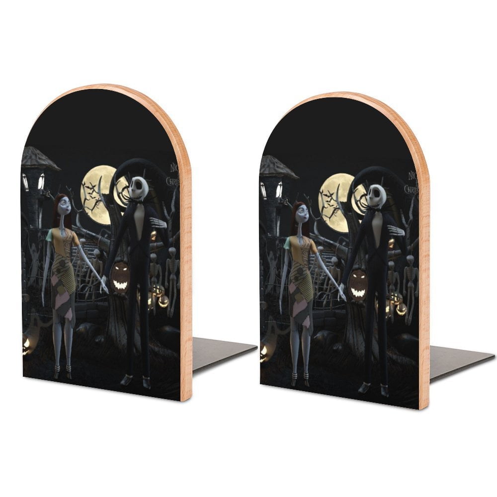 The Nightmare Before Christmas Bookends Wood Book Divider Decorative ...