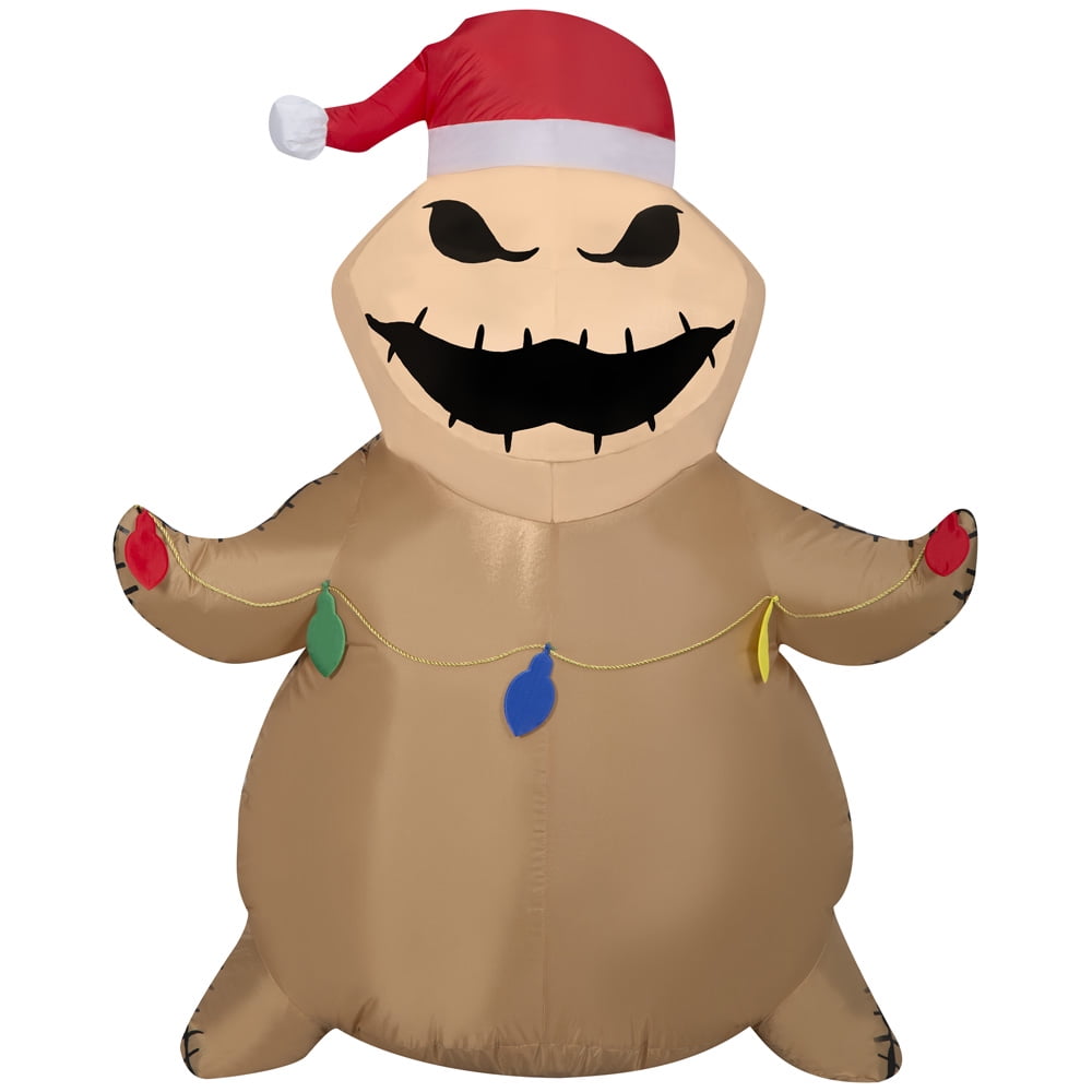 Oogie Boogie with Santa Hat, 3.5ft Tall, Brown Burlap Christmas ...