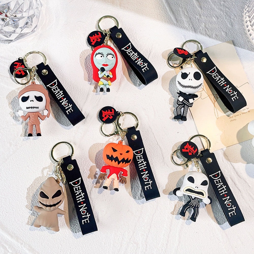 The Nightmare Before Christmas Cartoon Keychains Jack Skellington Sally ...