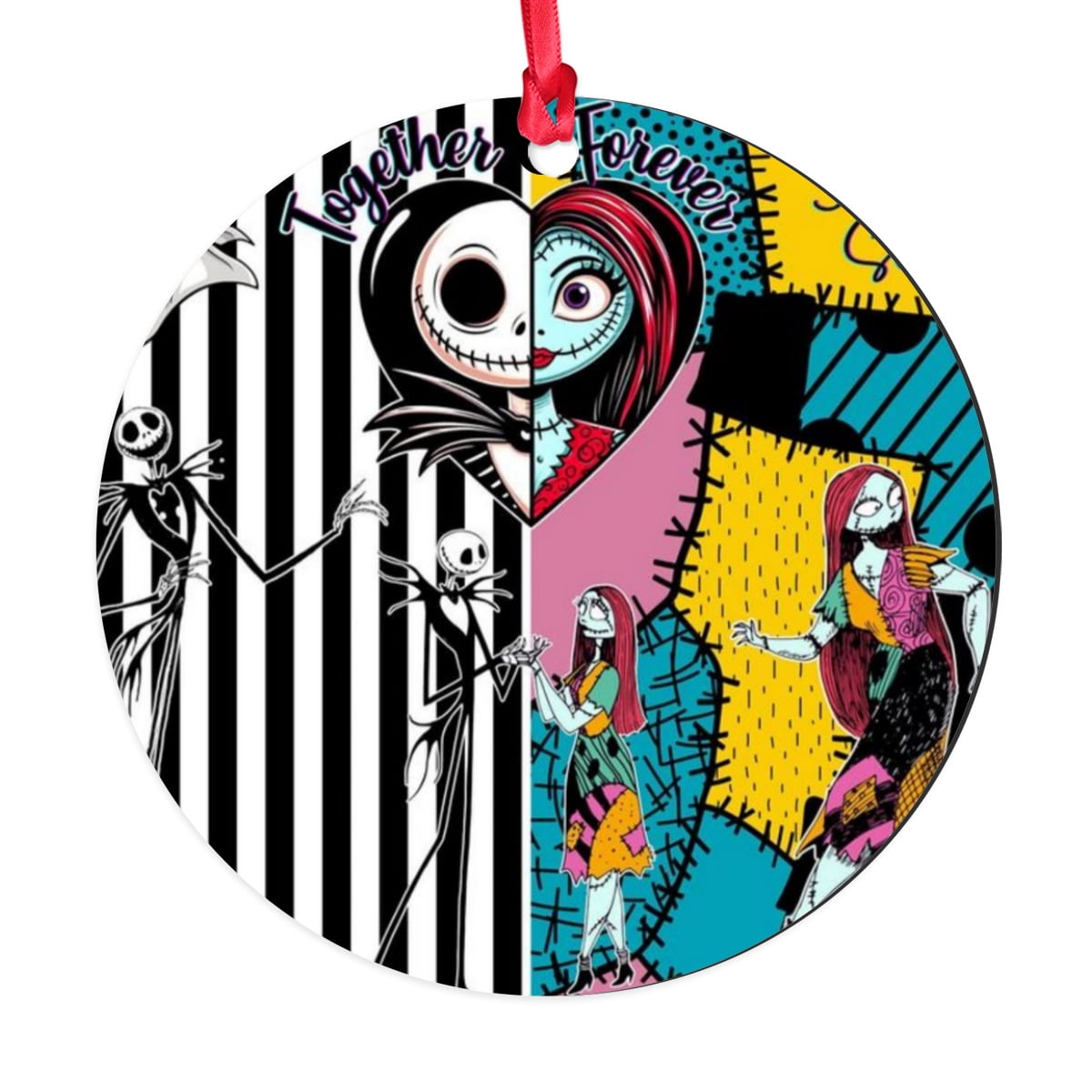 The Nightmare Before Christmas Circular Pendant with Duplex Printing ...