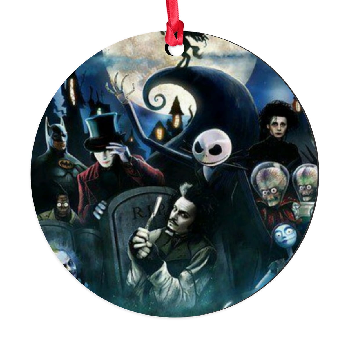 The Nightmare Before Christmas Circular Pendant with Duplex Printing ...