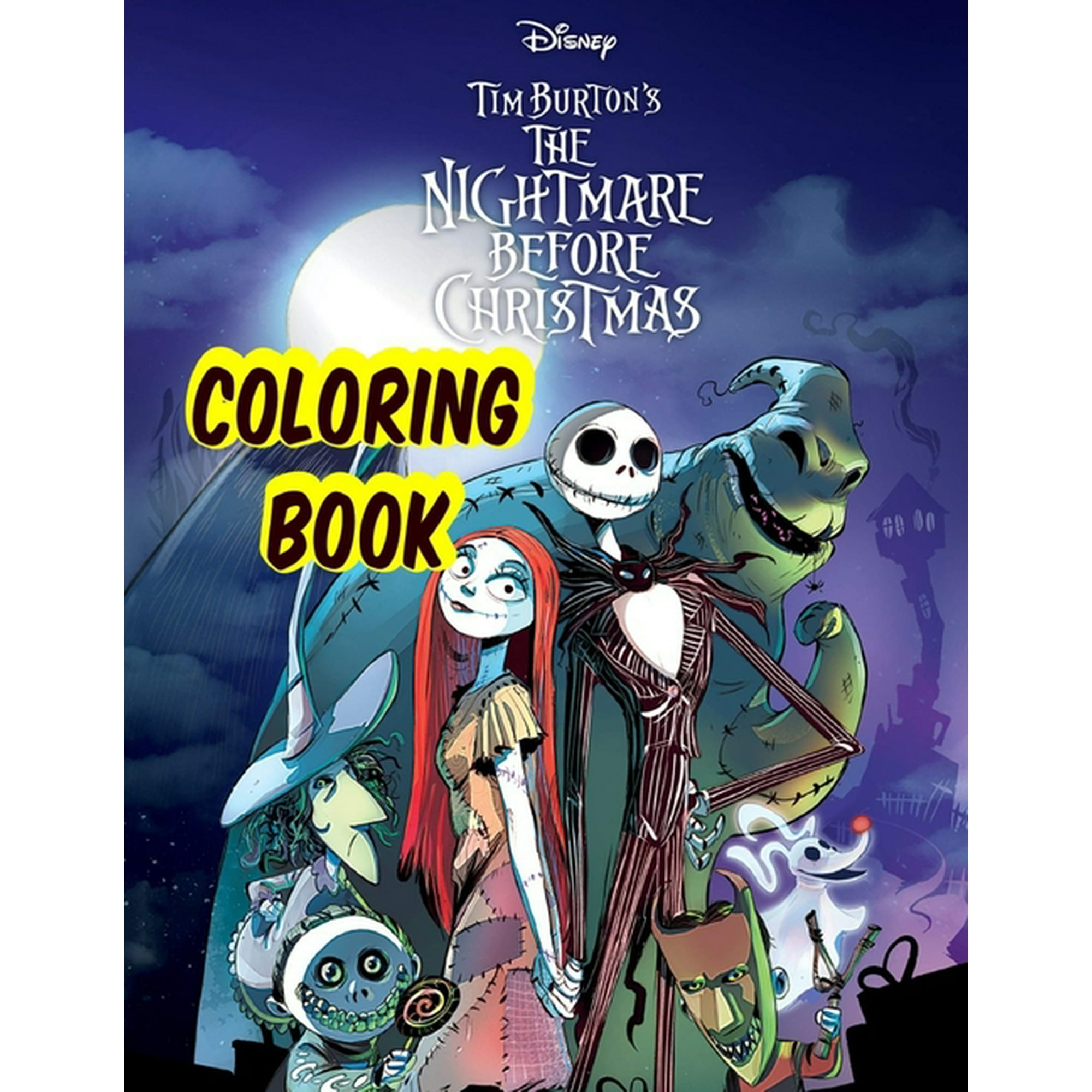 The Nightmare Before Chirstmas Coloring Pages